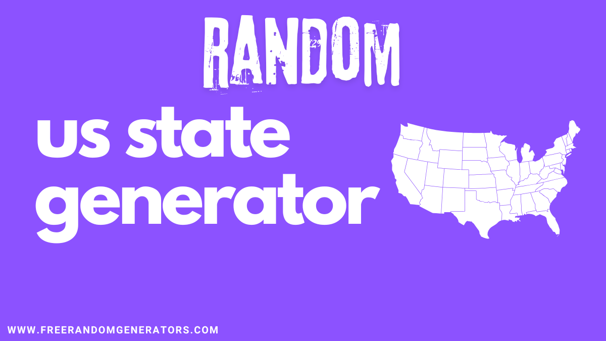 Random US State Generator | Free Online Tool